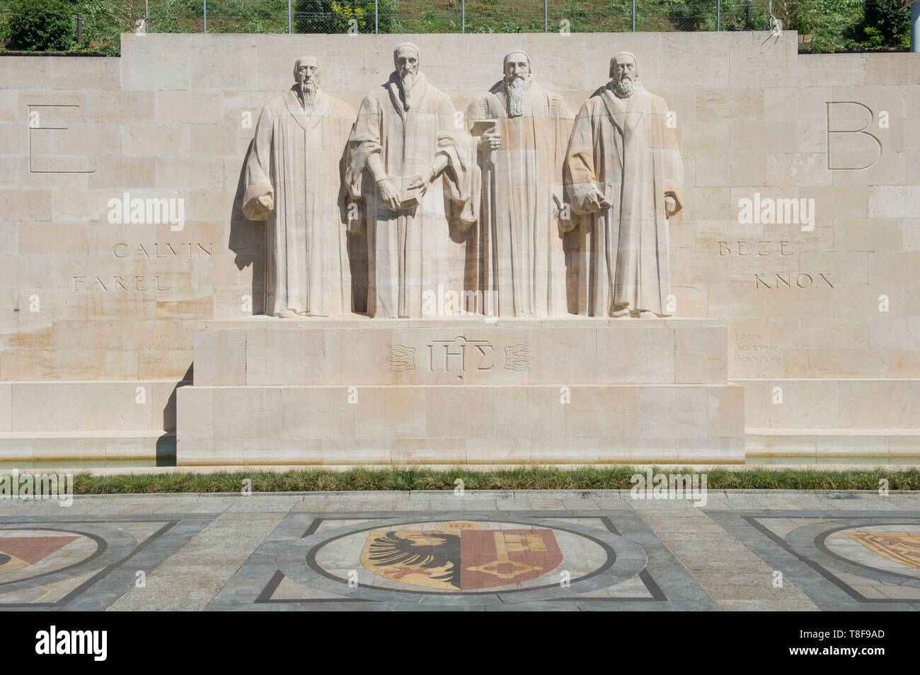Switzerland, Geneva, Swiss Confederation, the statues of the reform ...