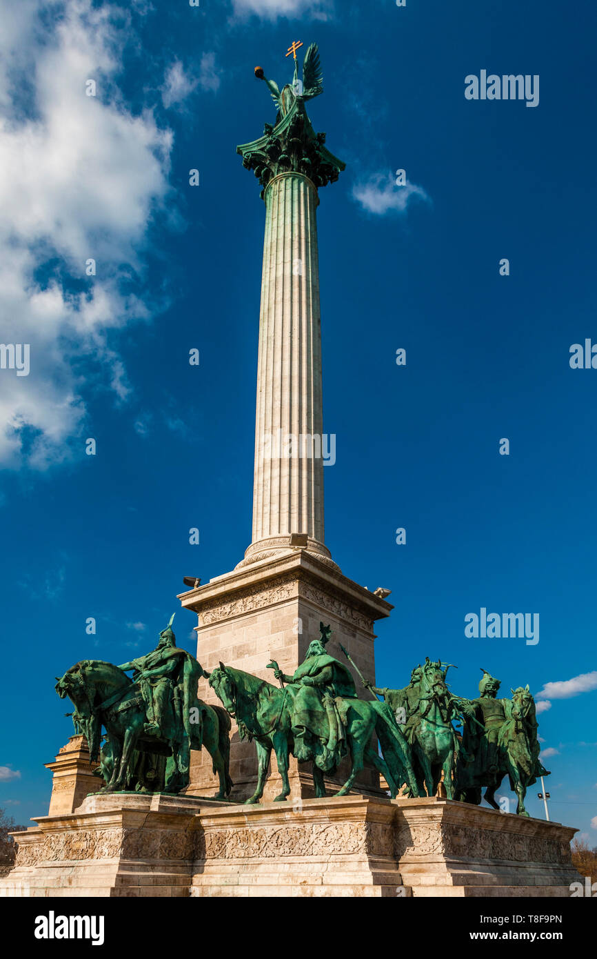 Millennium Monument in Budapest Stock Photo - Alamy