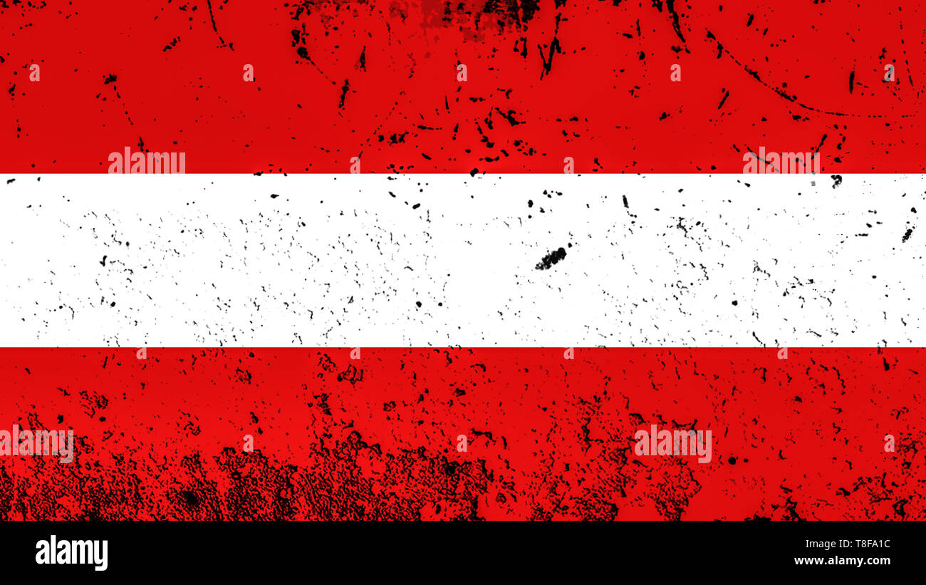Flag of Austria. Patriotic old grunge vintage texture background Stock ...