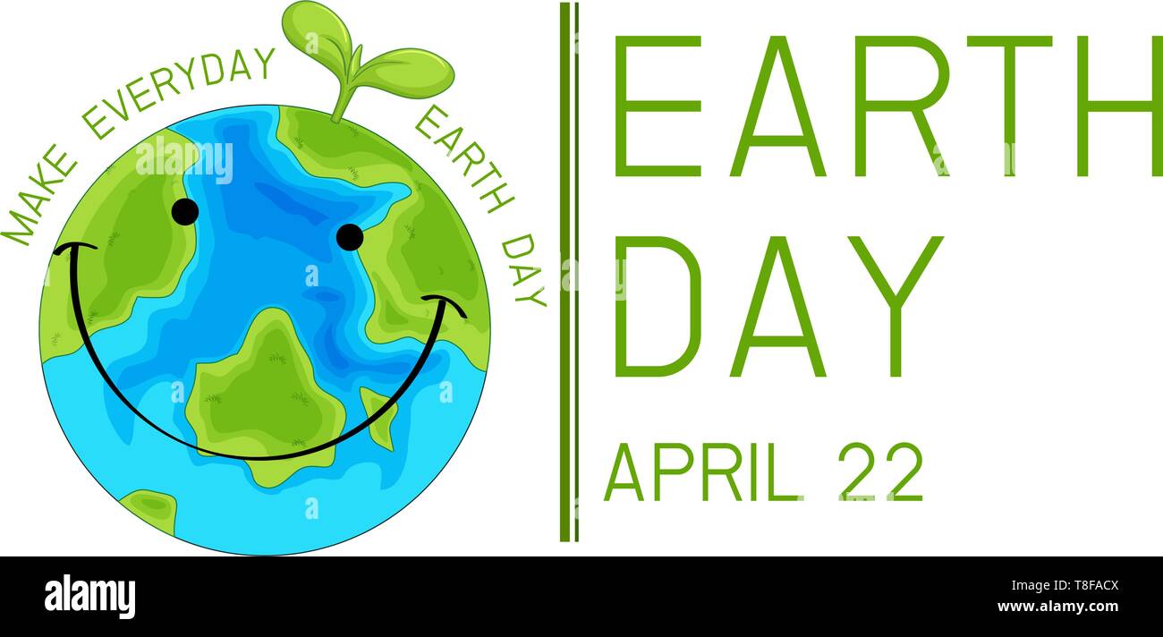 A happy earth icon illustration Stock Vector Image & Art - Alamy