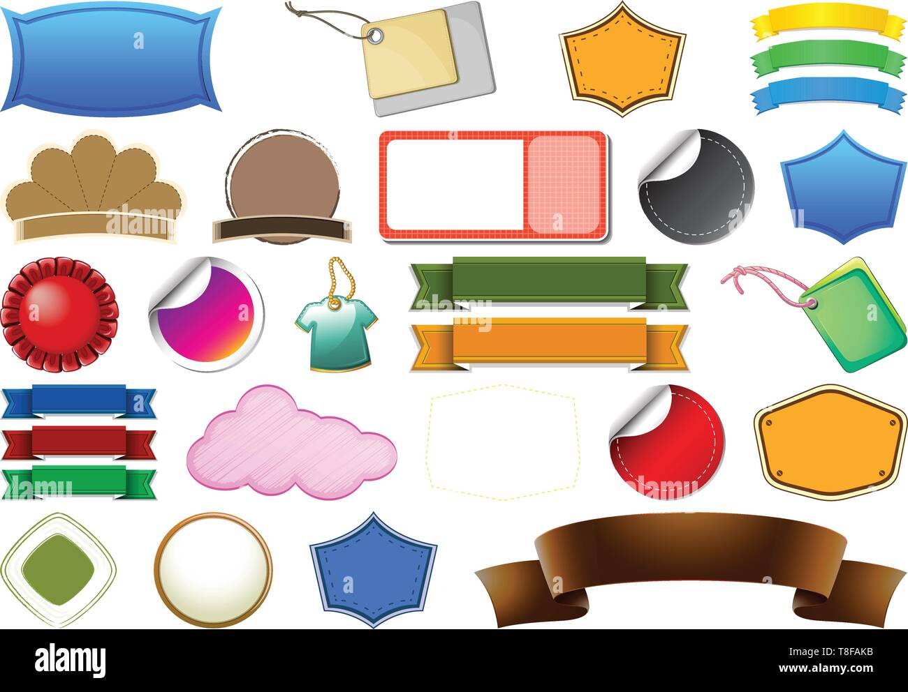 Set of tag label illustration Stock Vector Image & Art - Alamy