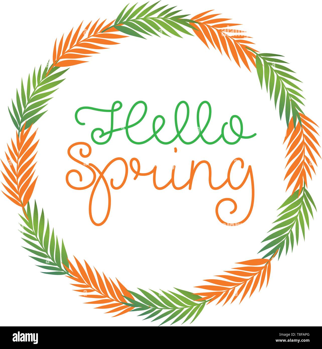 A spring text letter banner illustration Stock Vector Image & Art - Alamy