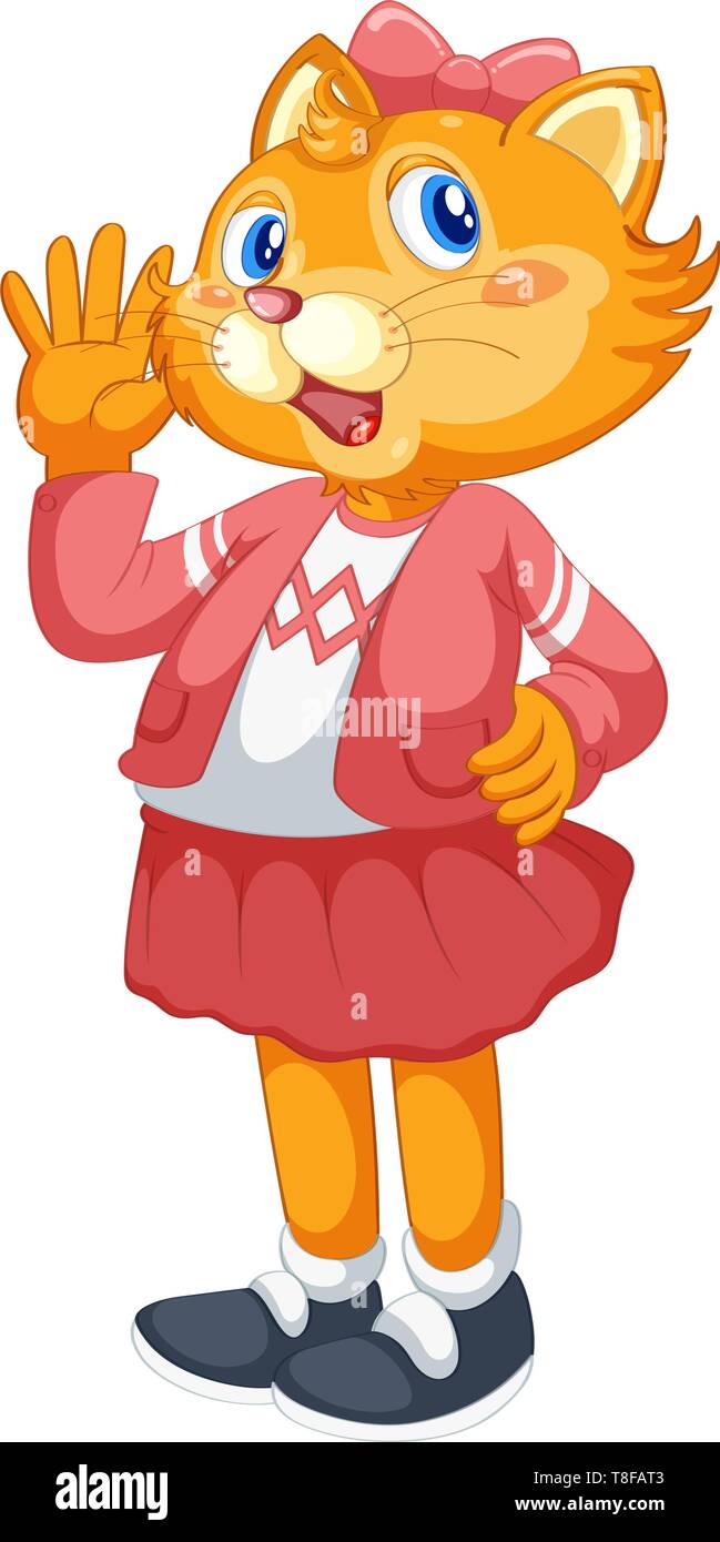A cute cat character illustration Stock Vector Image & Art - Alamy
