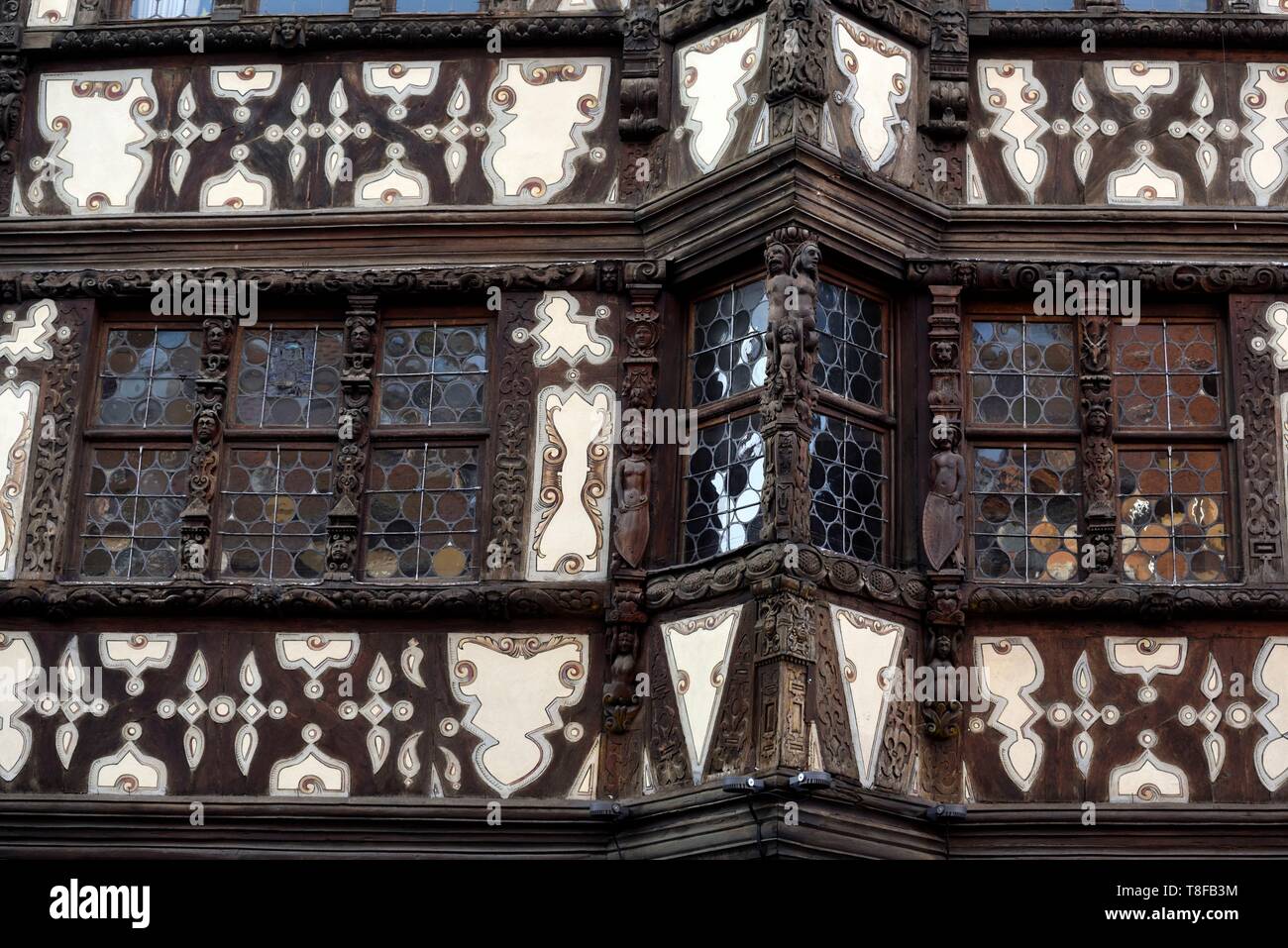 France, Bas Rhin, Saverne, Grand Rue, house Katz from 1605, half ...