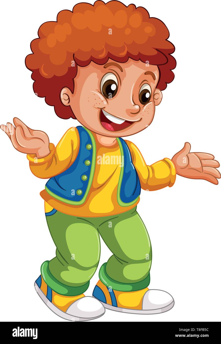 A cute boy character illustration Stock Vector Image & Art - Alamy