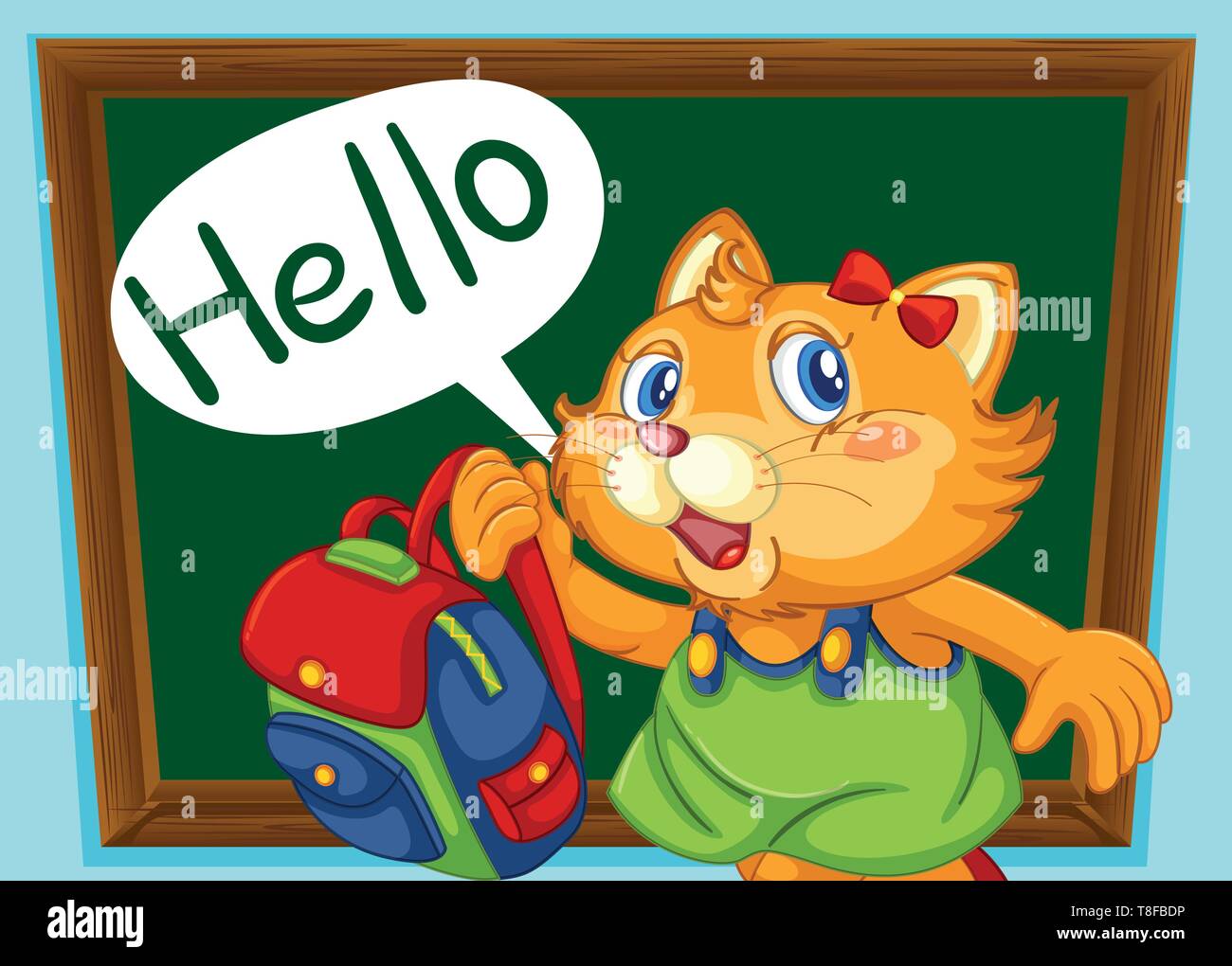 Come to say hello Stock Vector Images - Alamy