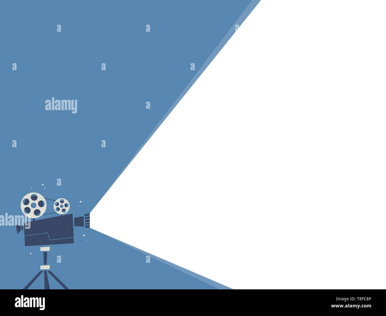 Background Illustration of a Video Camera Rolling with Light Beaming ...