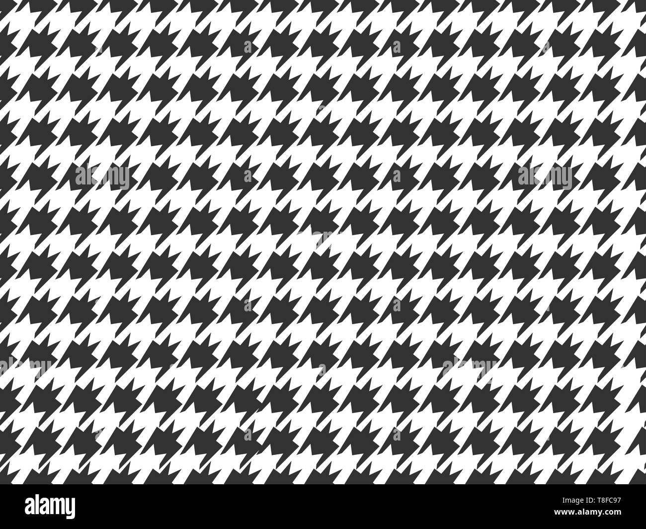 Seamless Background Illustration of Houndstooth Check Pattern Stock ...