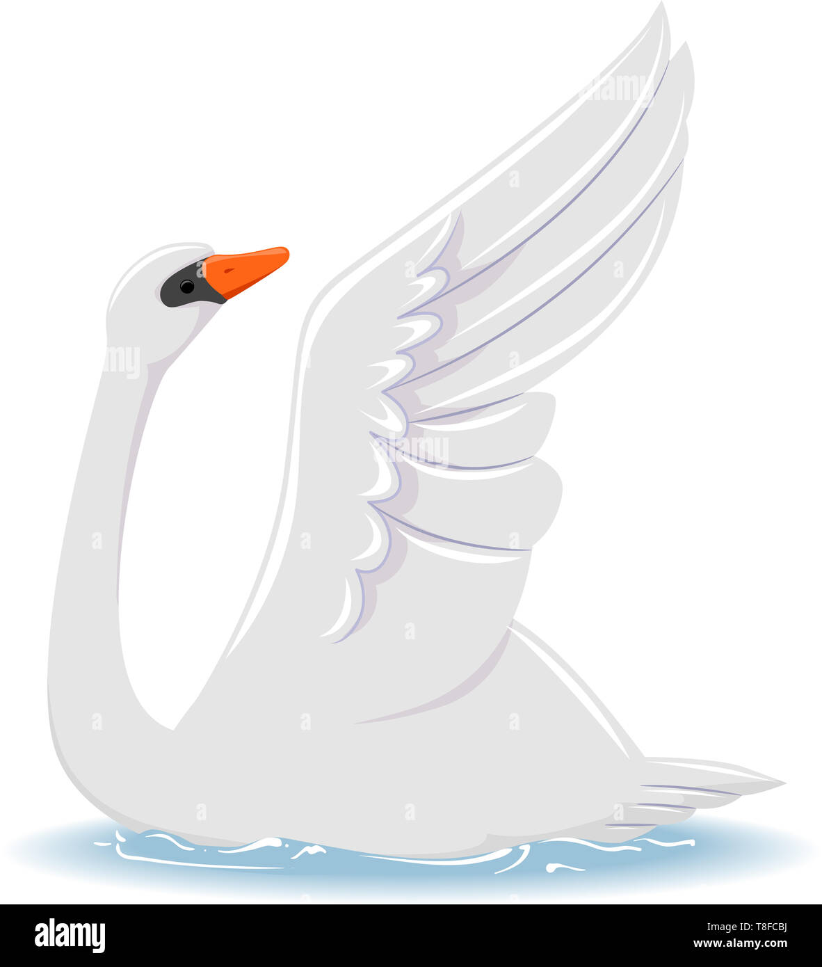 Swan clipart hi-res stock photography and images - Alamy