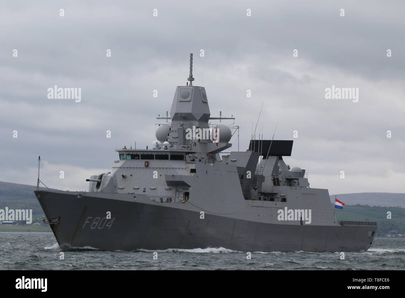 HNLMS De Ruyter (F804), a De Zeven Provincien-class frigate operated by ...