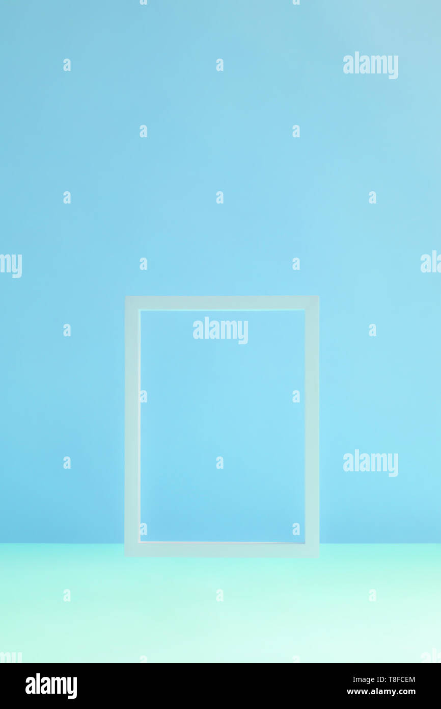 Two-Tone Background and White Frame Stock Photo - Alamy