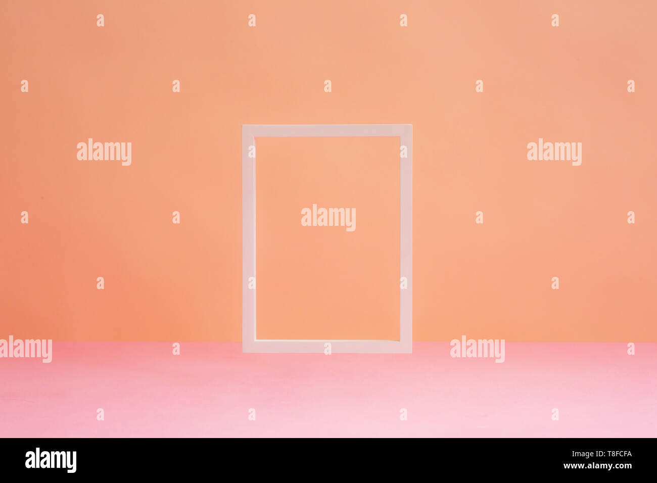 Two-Tone Background and White Frame Stock Photo - Alamy