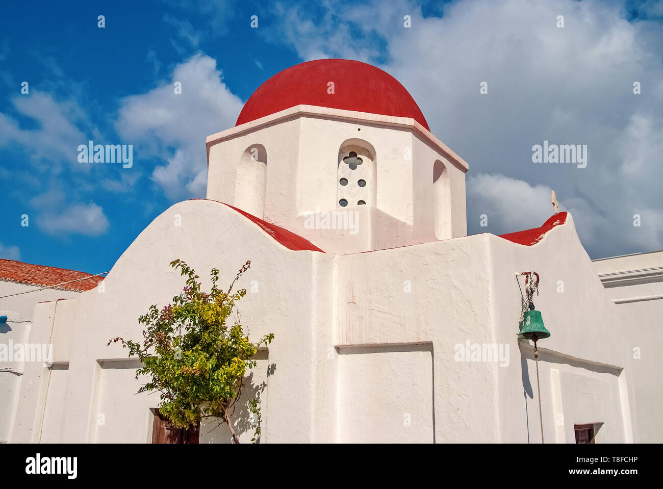 Mykonos Red Dome Church High Resolution Stock Photography and Images ...