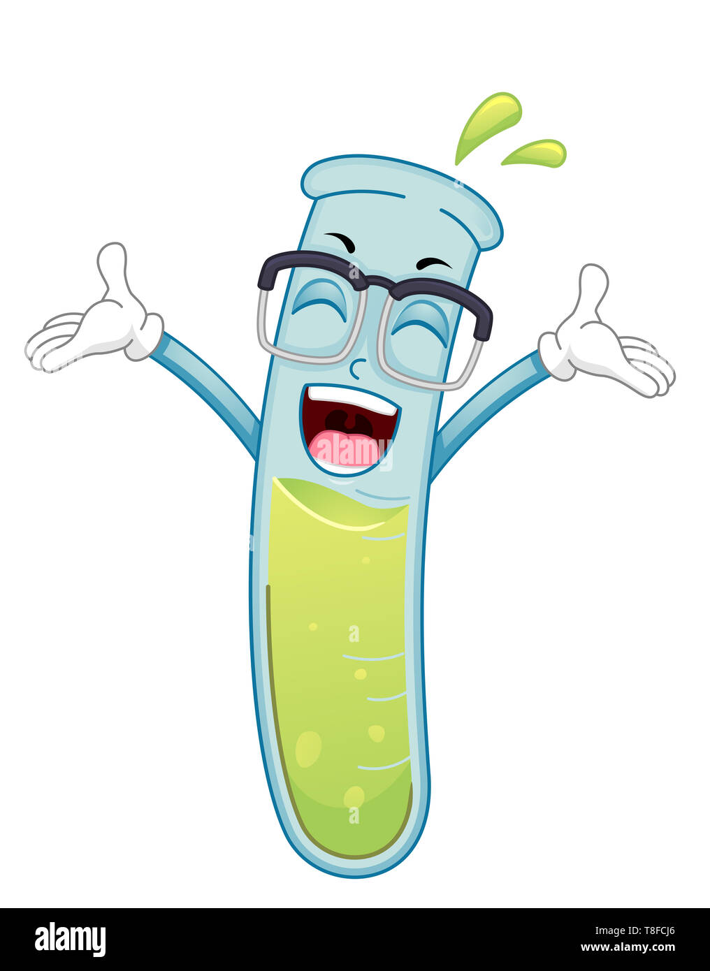 Cartoon test tube laboratory school hi-res stock photography and images ...