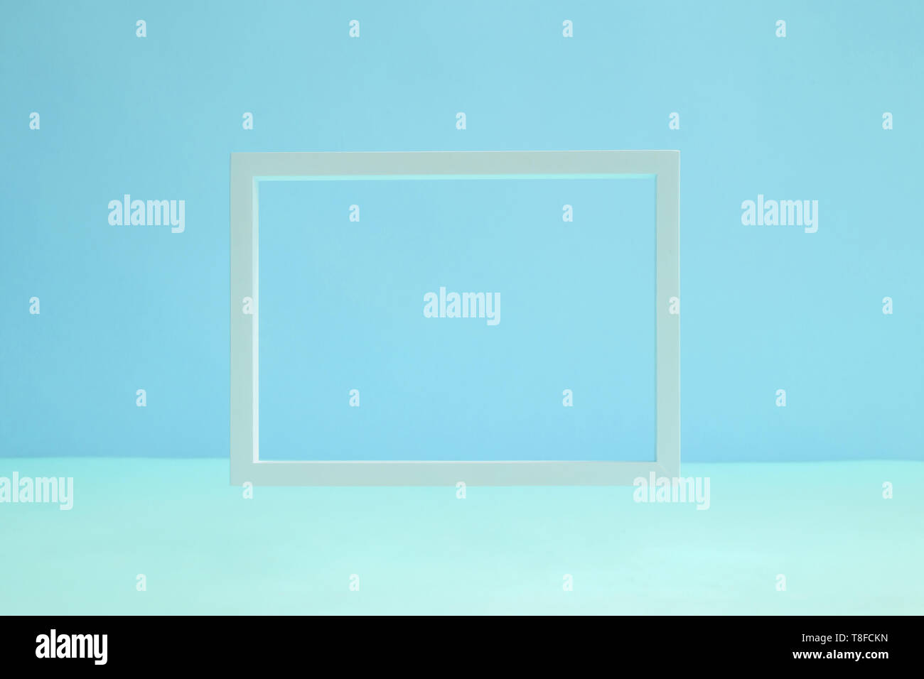 Two-Tone Background and White Frame Stock Photo - Alamy