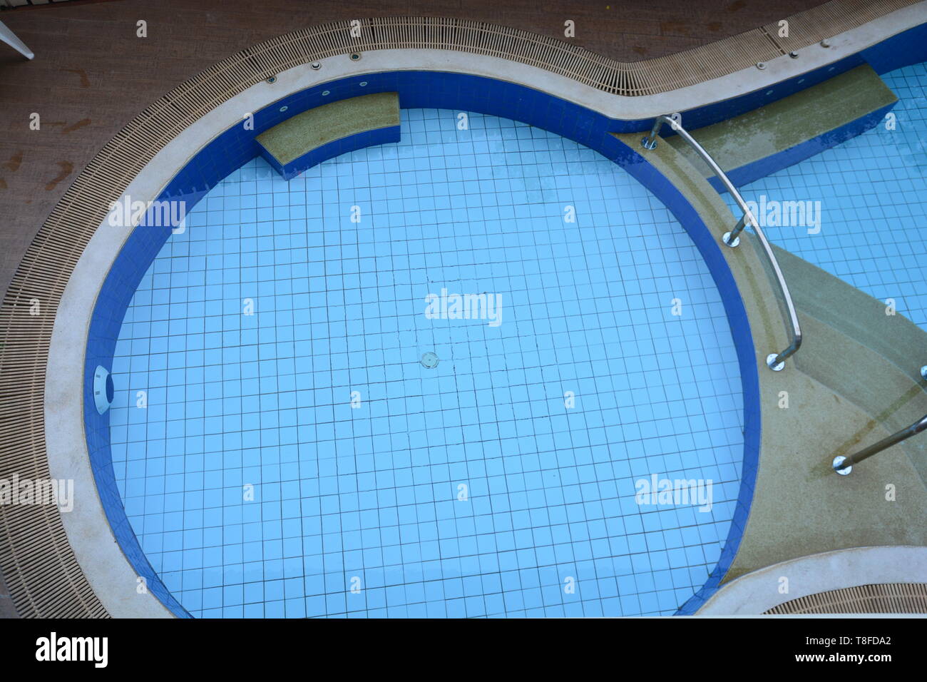 swimming pool Looks from above Stock Photo - Alamy
