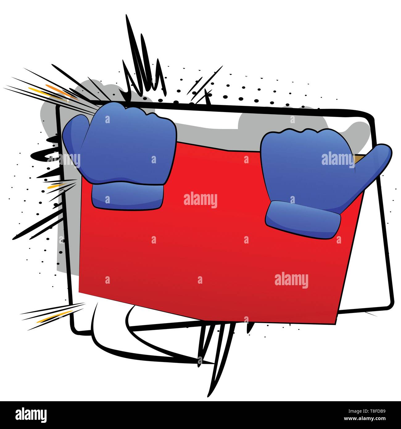 Vector cartoon hand holding a book, hiding behind it. Illustrated hand ...