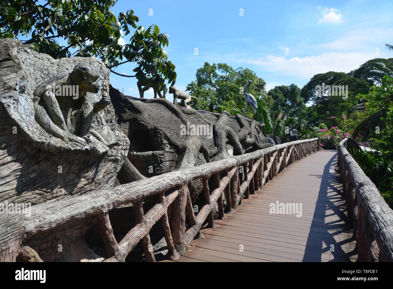 walkway in public zoo at dusit zoo Bangkok, Thailand Stock Photo - Alamy