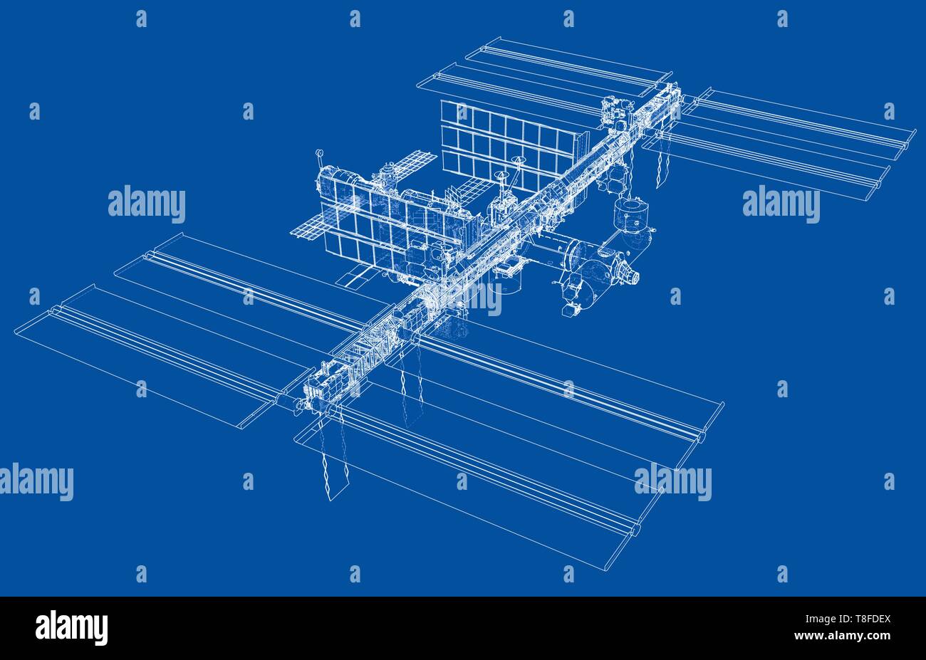 Abstract Spaceship Outline. Vector Stock Vector Image & Art - Alamy