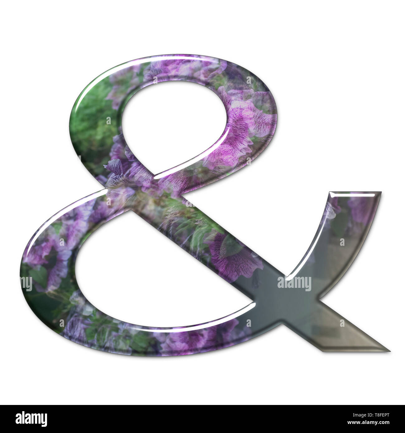 The Ampersand symbol. Part of a set of letters, Numbers and symbols of ...