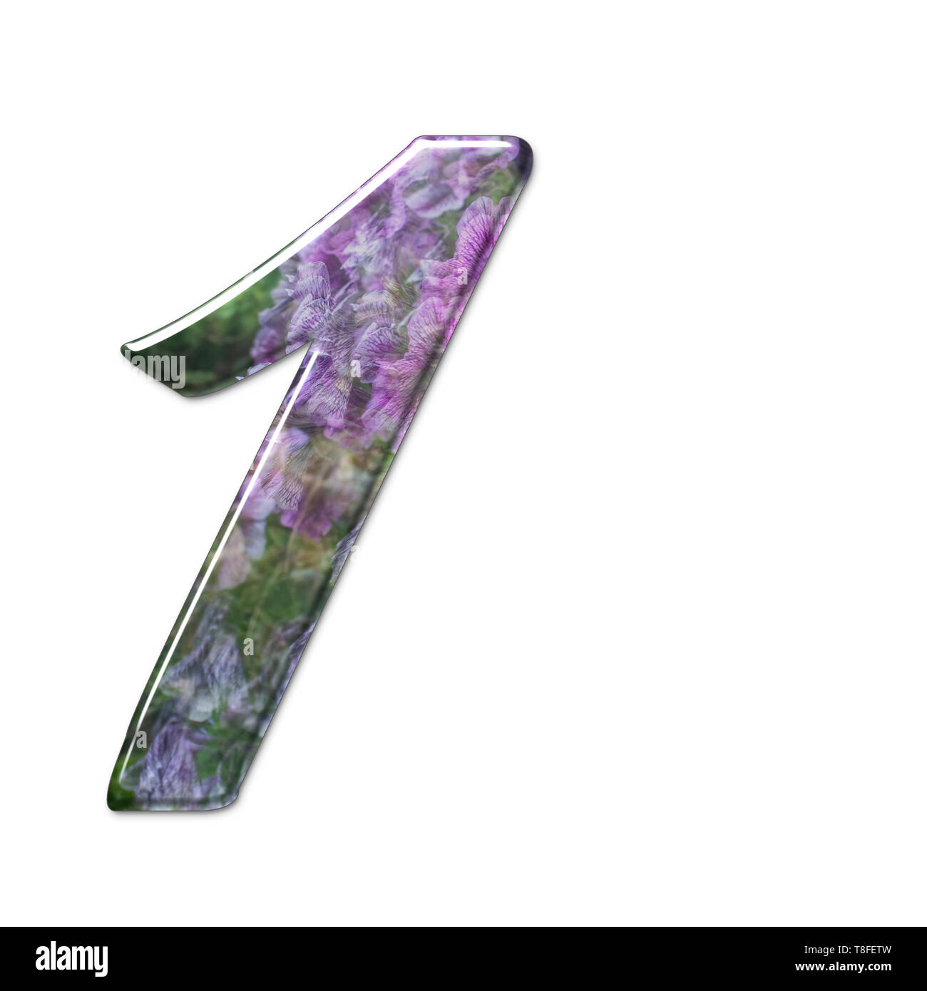 The number One Part of a set of letters, Numbers and symbols of 3D ...