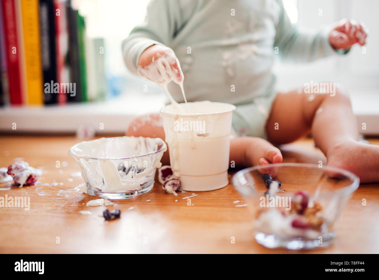 Messy baby adult hi-res stock photography and images - Alamy