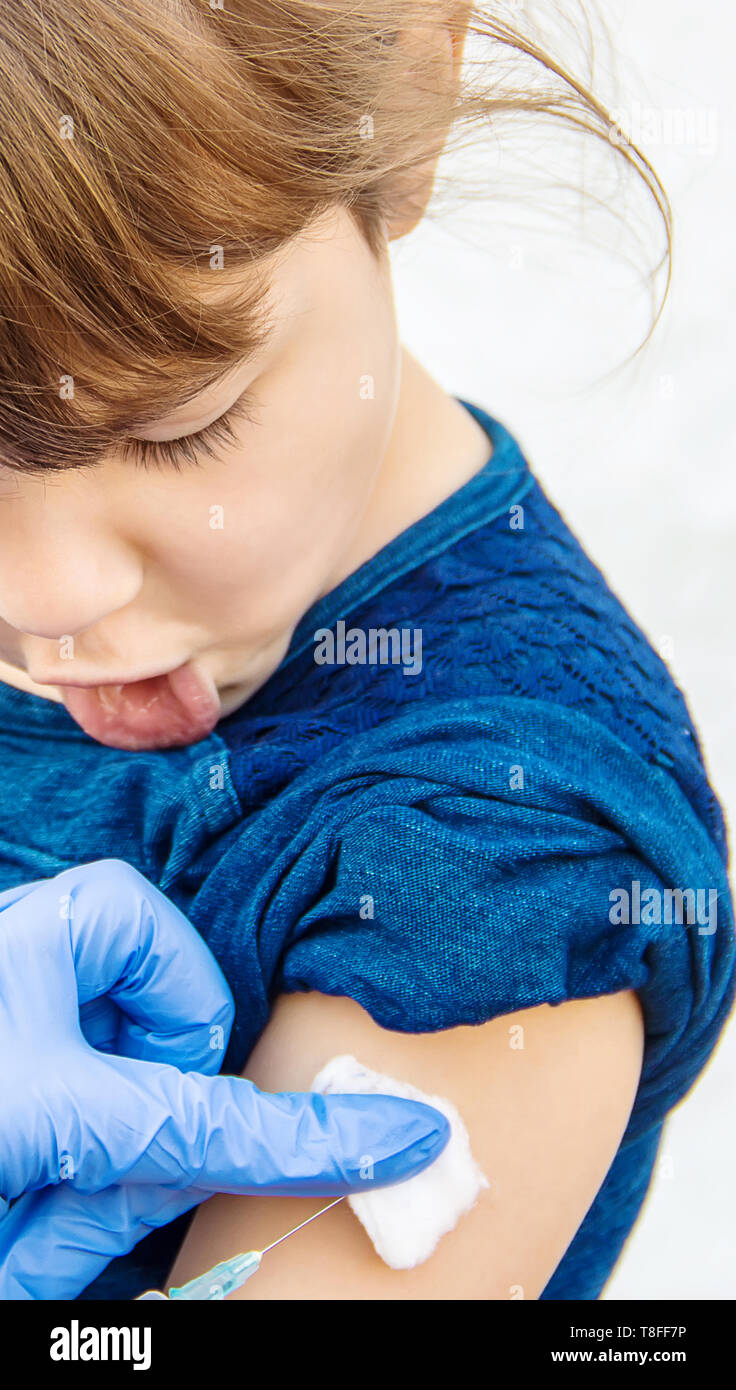 vaccination of children. An injection. Selective focus Stock Photo - Alamy