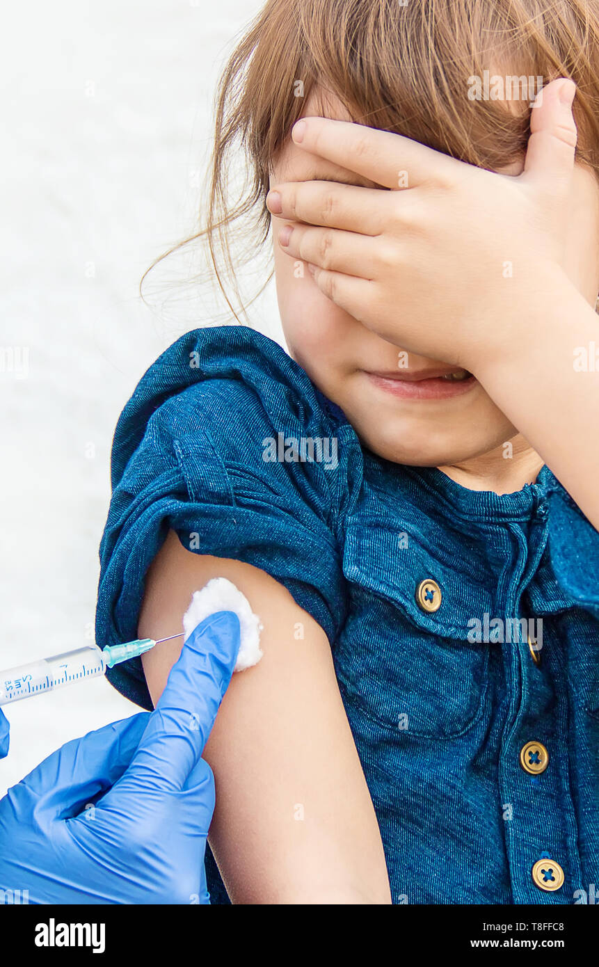 vaccination of children. An injection. Selective focus Stock Photo - Alamy