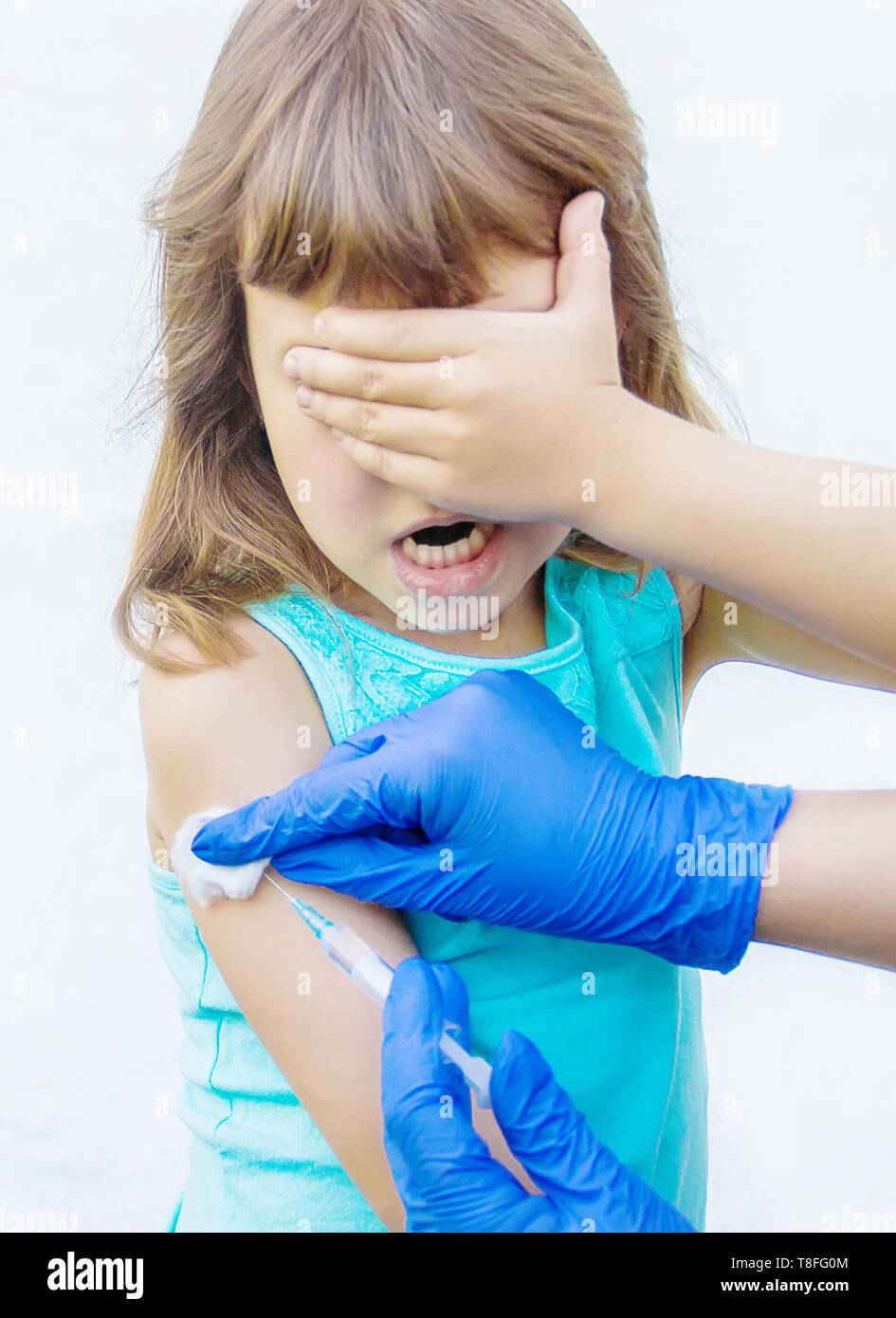 vaccination of children. An injection. Selective focus Stock Photo - Alamy