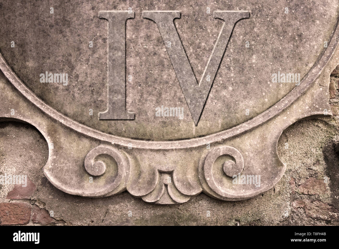 Roman numeral iv hi-res stock photography and images - Alamy