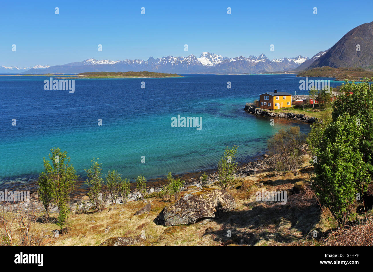 Fjord landscape with small islands hi-res stock photography and images ...