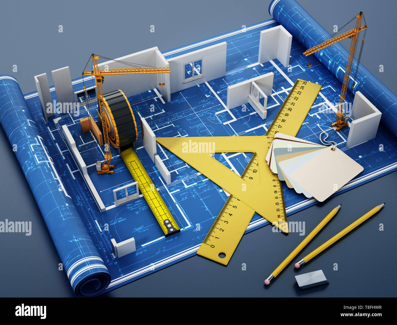 Rulers tape measure hi-res stock photography and images - Alamy