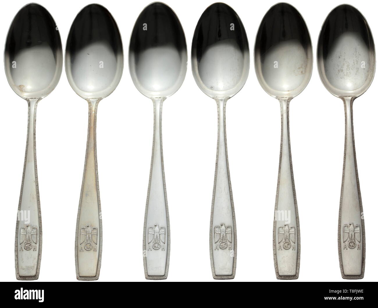 Adolf Hitler - six large dining spoons from his personal formal ...