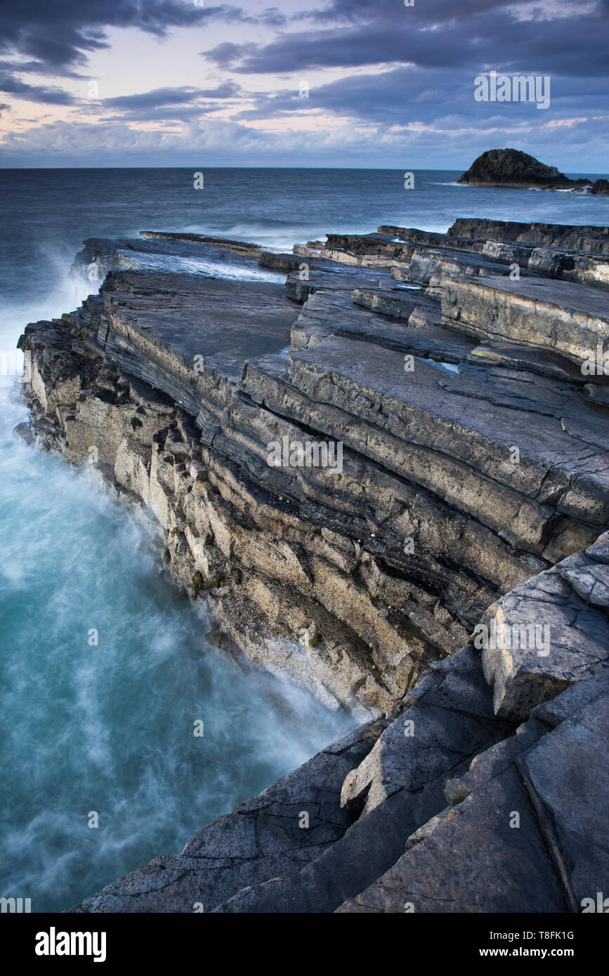 Scarlett Point, Isle of Man, UK Stock Photo - Alamy