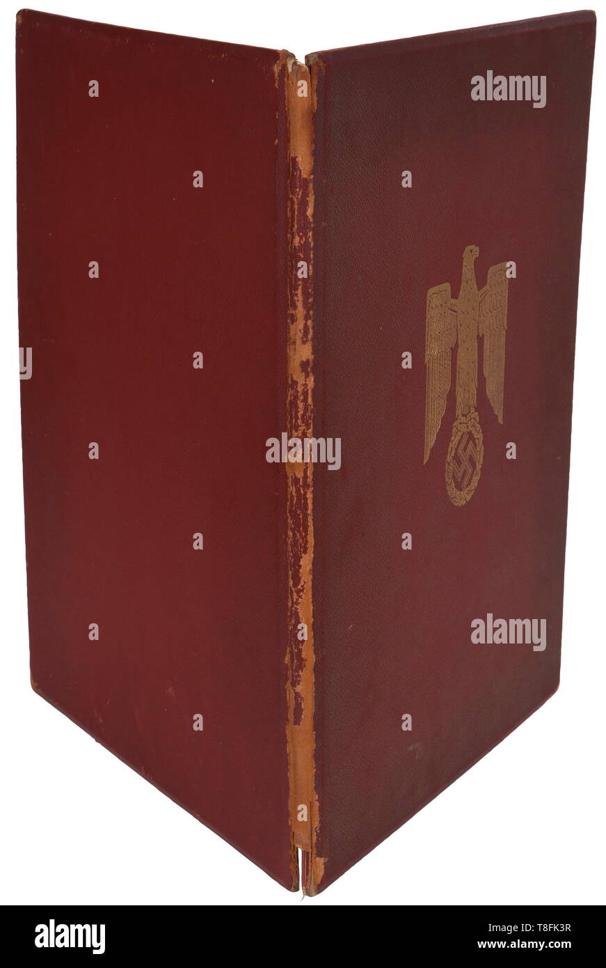 Kapitänleutnant Hermann Rasch - an award document with folder for the ...