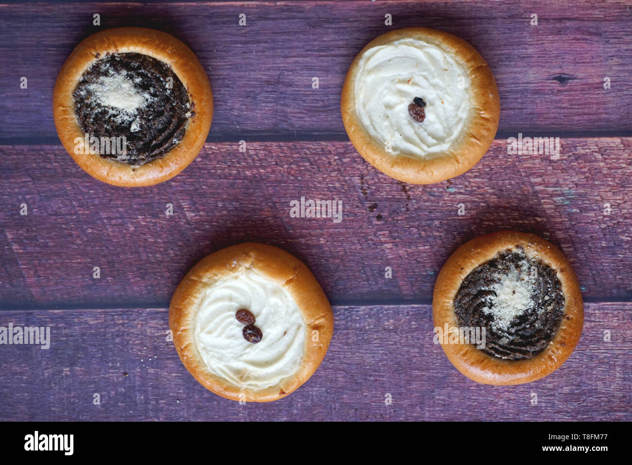 Traditional sweet czech bakery/pastry product: Yeast dough kolache ...