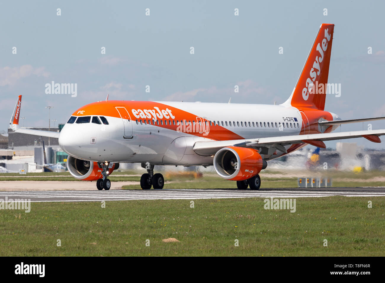 Easyjet Airbus A320-200 aircraft, registration G-EZPE, preparing for ...