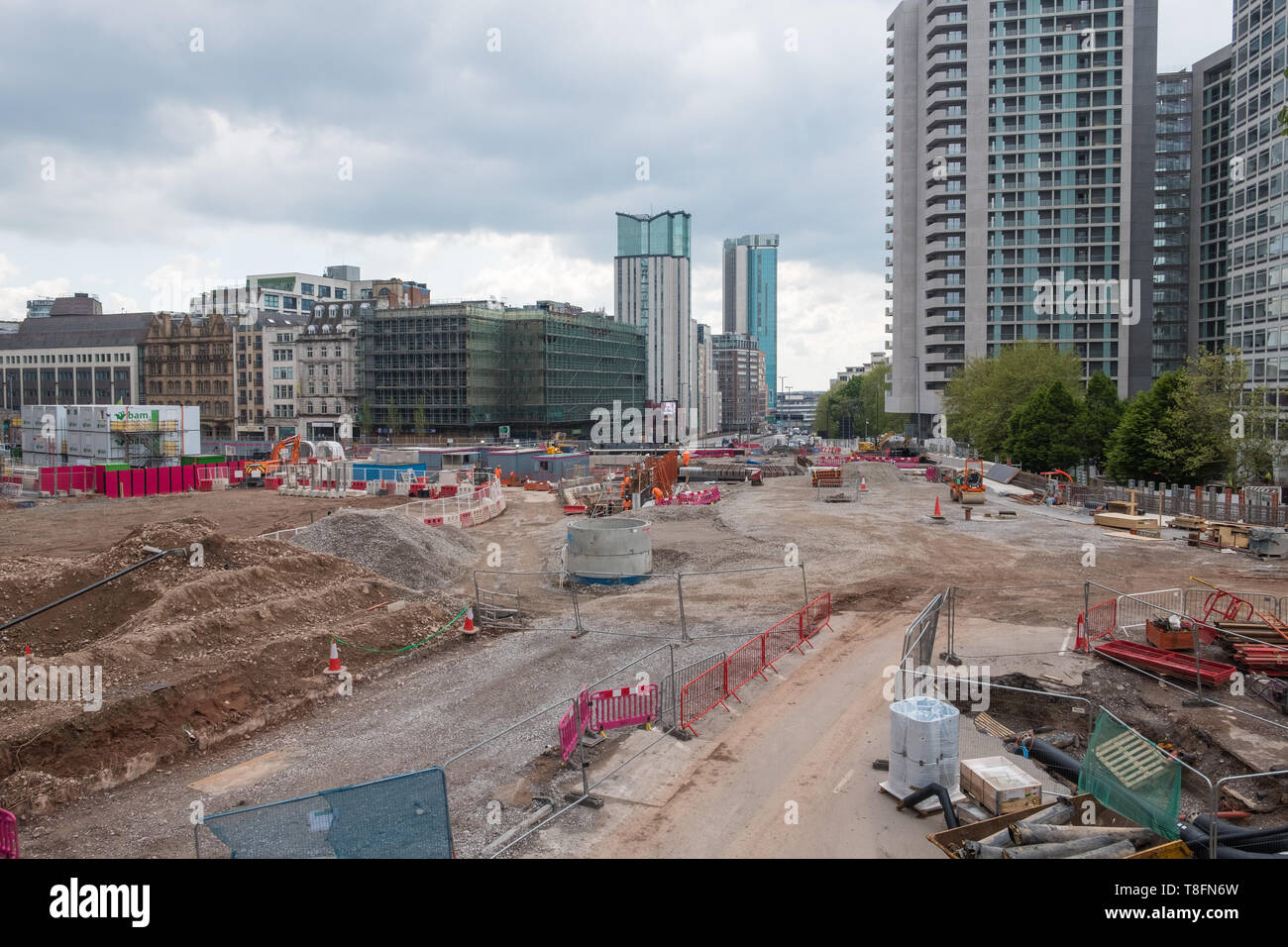 Major redevelopment building work in Paradise Circus in Birmingham city ...