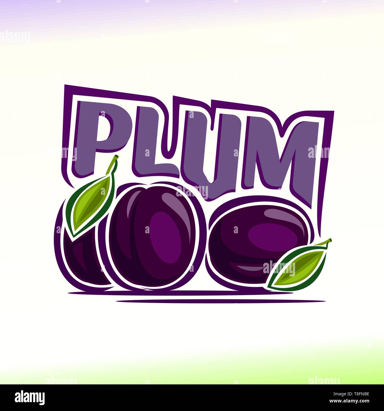 Vector logo for plum Stock Vector Image & Art - Alamy