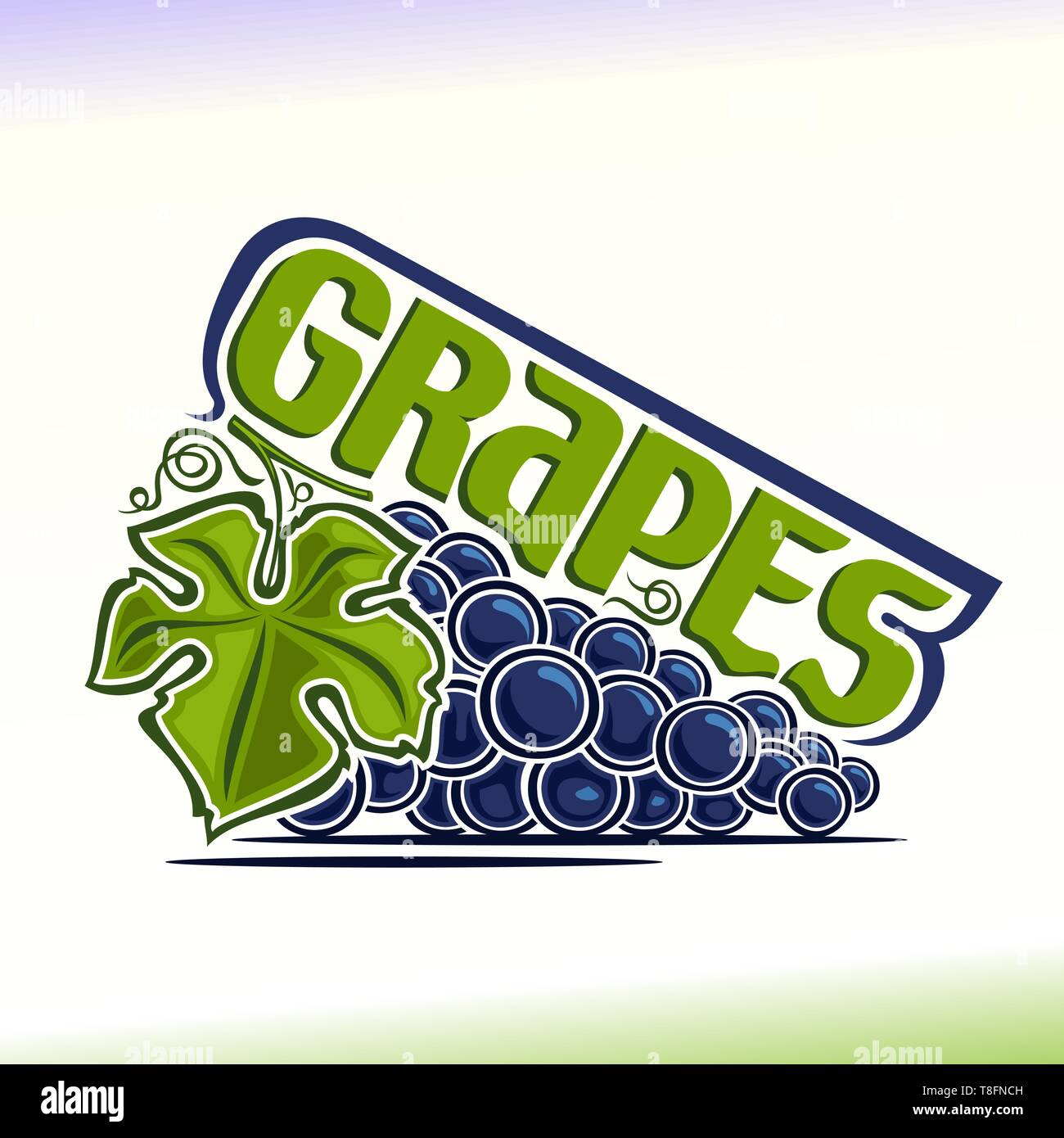 Vector logo for grapes Stock Vector Image & Art - Alamy