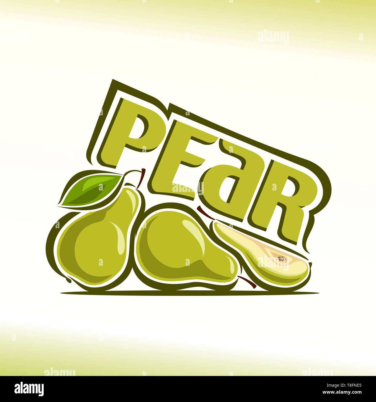 Vector logo for pear Stock Vector Image & Art - Alamy