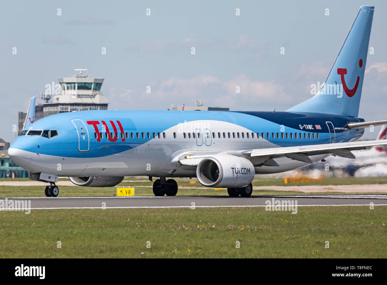 TUI Airways Boeing 737-800 aircraft, registration G-TAWC, preparing for ...
