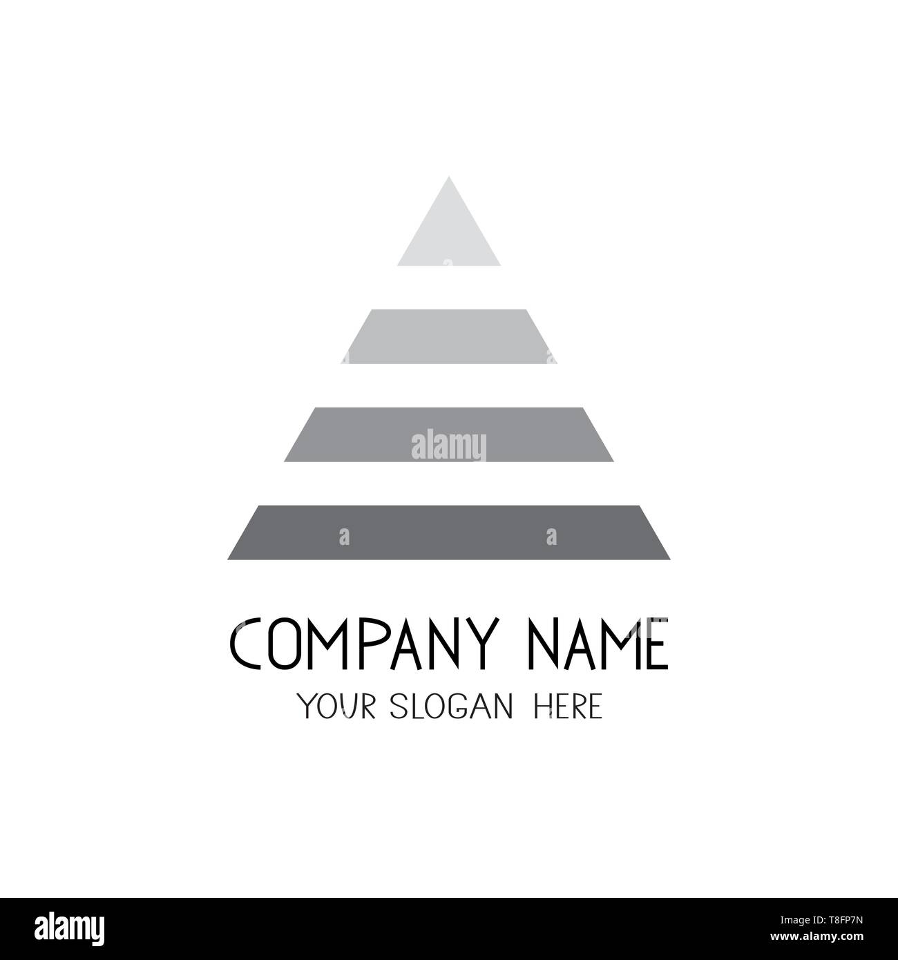 Triangle logo. Emblem or symbol for business company. Creative ...