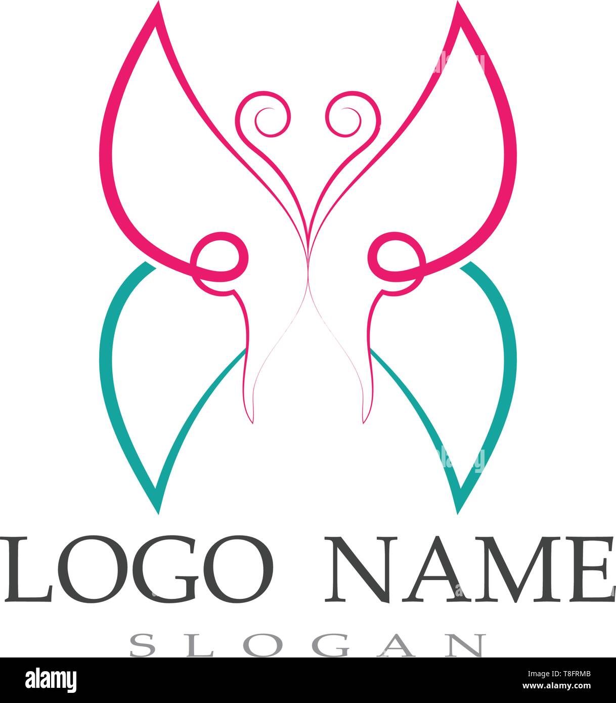 Butterfly logo and symbol vector Stock Vector Image & Art - Alamy