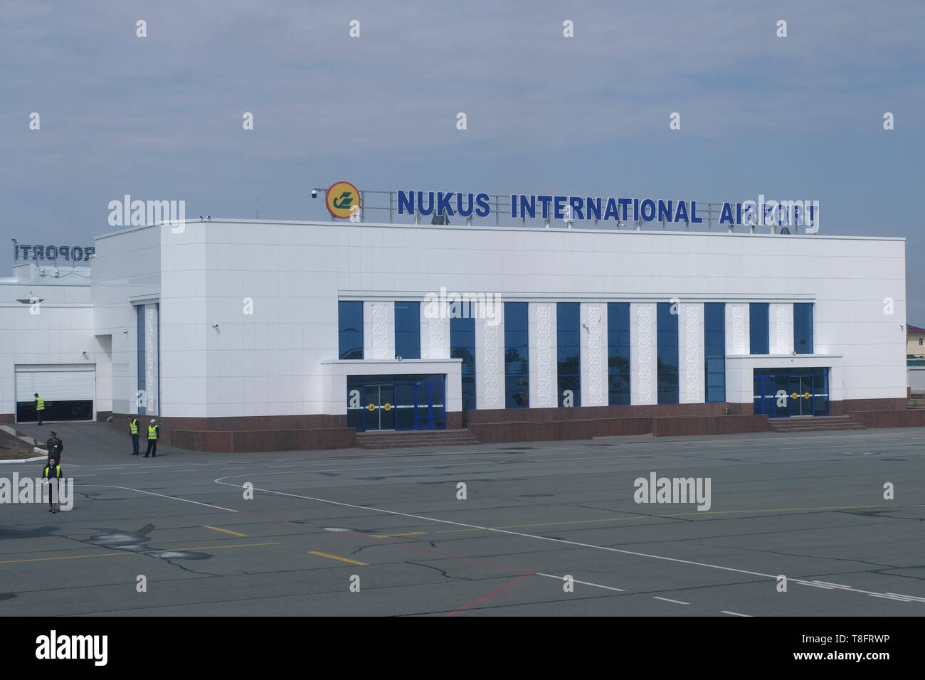 Exterior of of Nukus Airport serving Nukus, the capital city of the ...