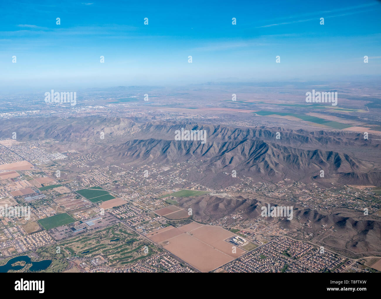 Mountains Peak Formation In the Phoenix Area with Cloudy Skies Stock ...