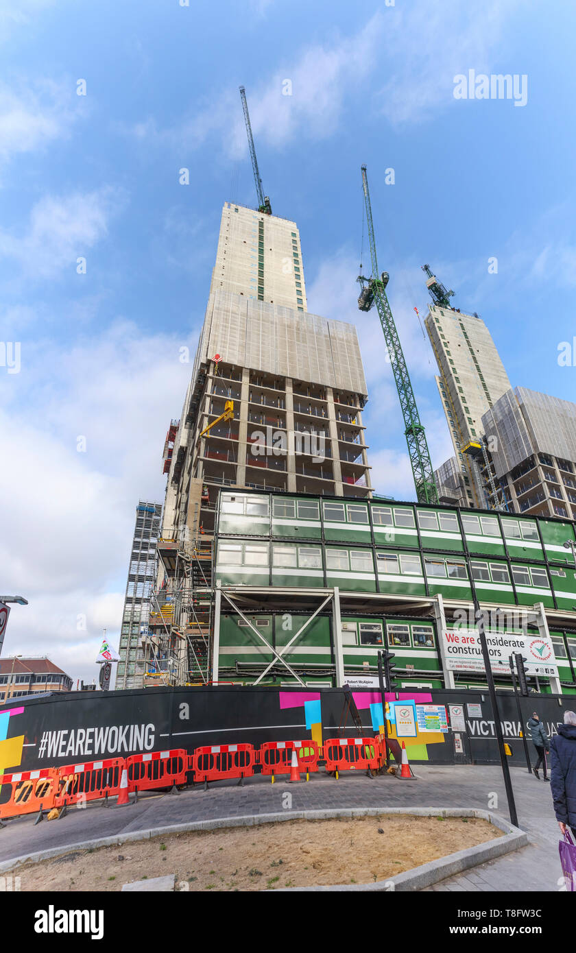 Sir robert mcalpine development building under construction hi-res ...