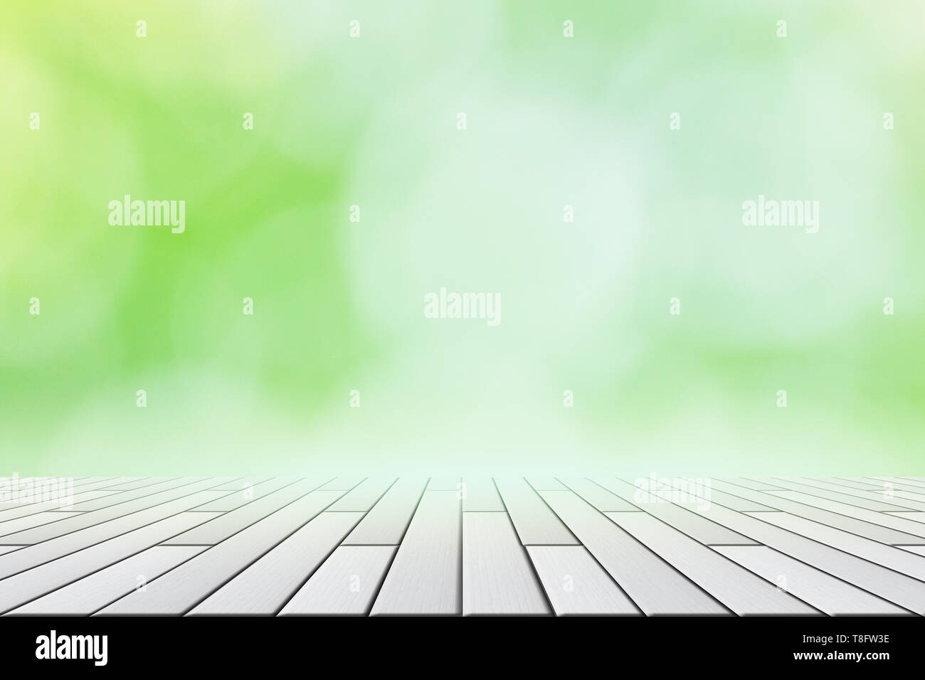 Wooden floor backdrop bokeh Stock Photo - Alamy