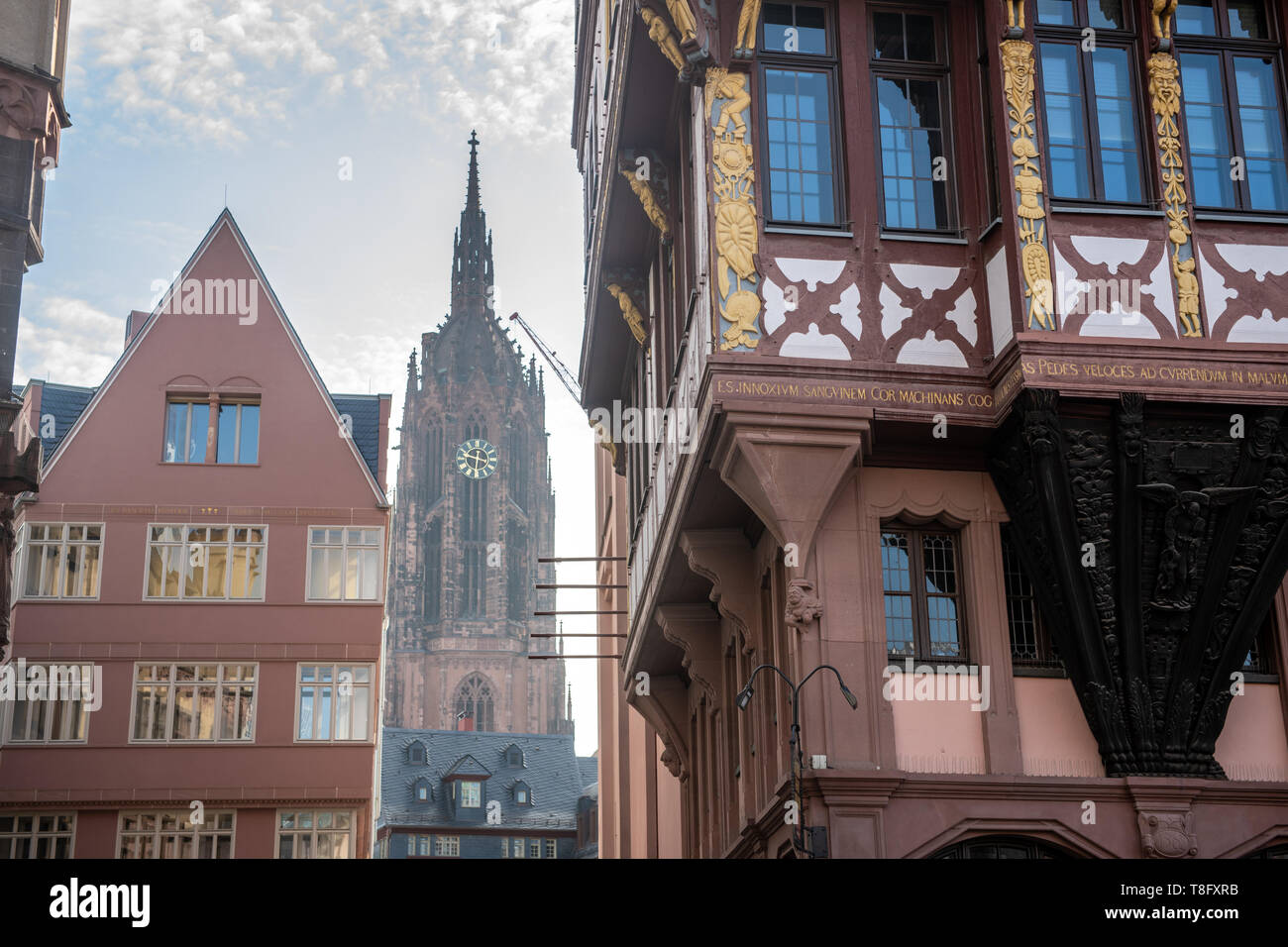 Tower clock in frankfurt germany hi-res stock photography and images ...