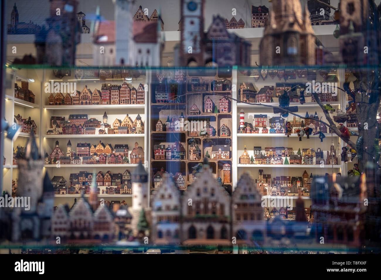 Miniature models of the architecture in Frankfurt, Germany Stock Photo ...